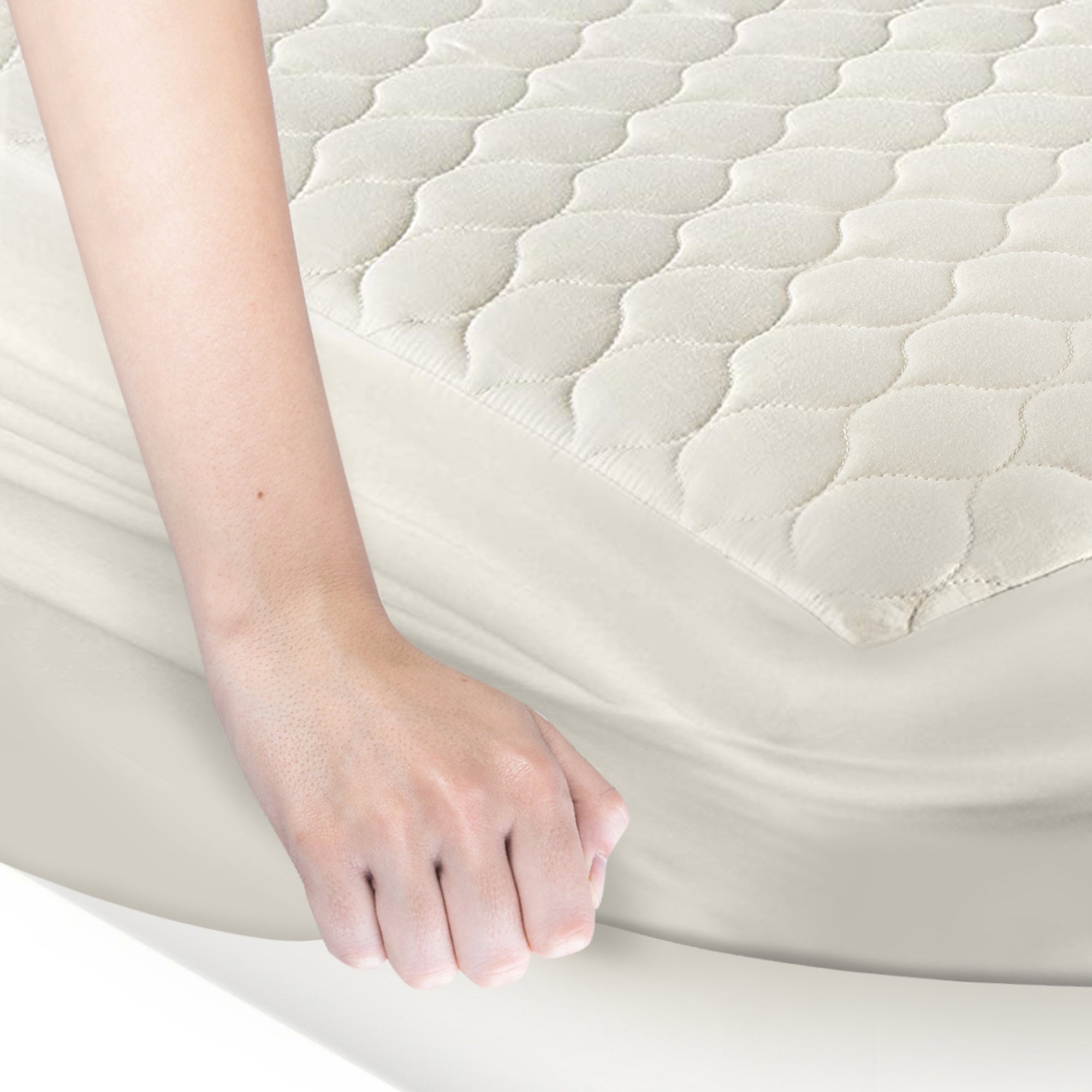 100% Organic Cotton Mattress Pad – Hypoallergenic, Non-Toxic, Cooling ...